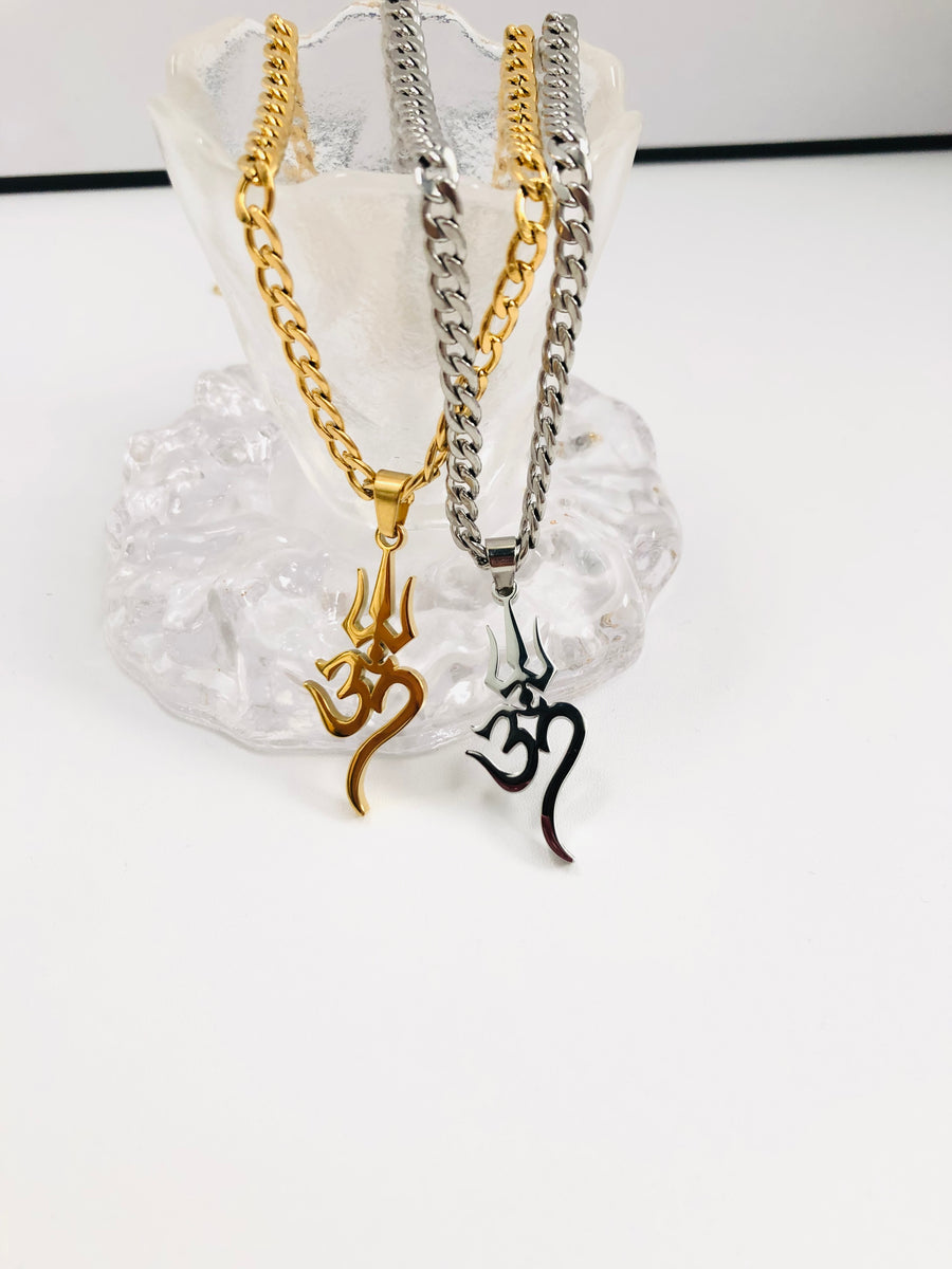 Trishakti OM Necklace 🔱 – Pendants Bazaar